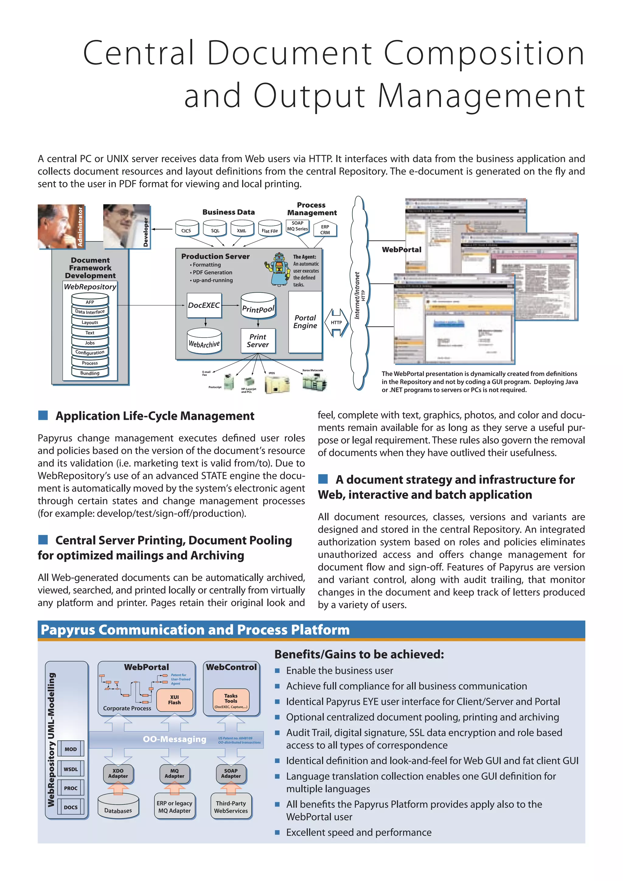 Papyrus Web Applications & Portal - Technology Innovation Brochure by ...