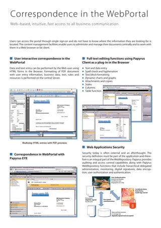 Papyrus Web Applications & Portal - Technology Innovation Brochure by ...