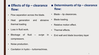 Tip clearance flow | PPTX