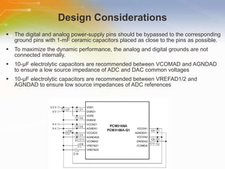 PCM3168A/PCM3168A-Q1 Audio Codec | PPT