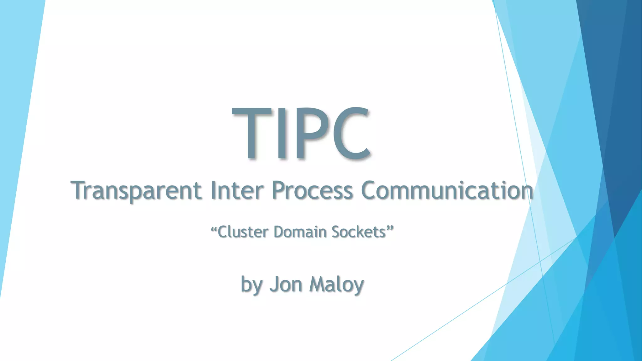 TIPC Overview | PDF