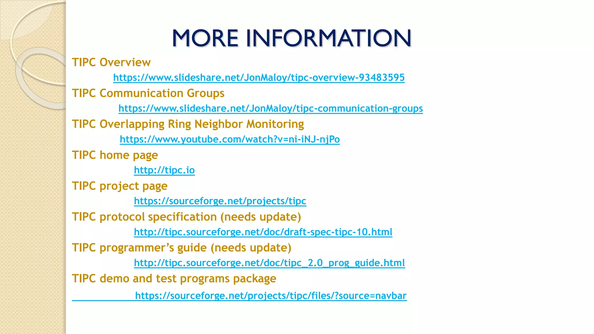 TIPC Roadmap 2021 | PPT