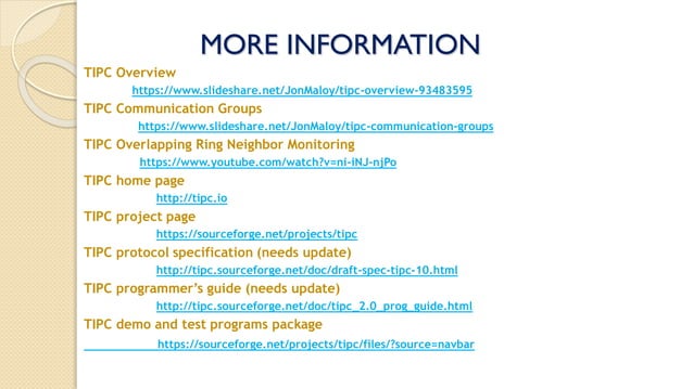TIPC Roadmap 2021 | PPT