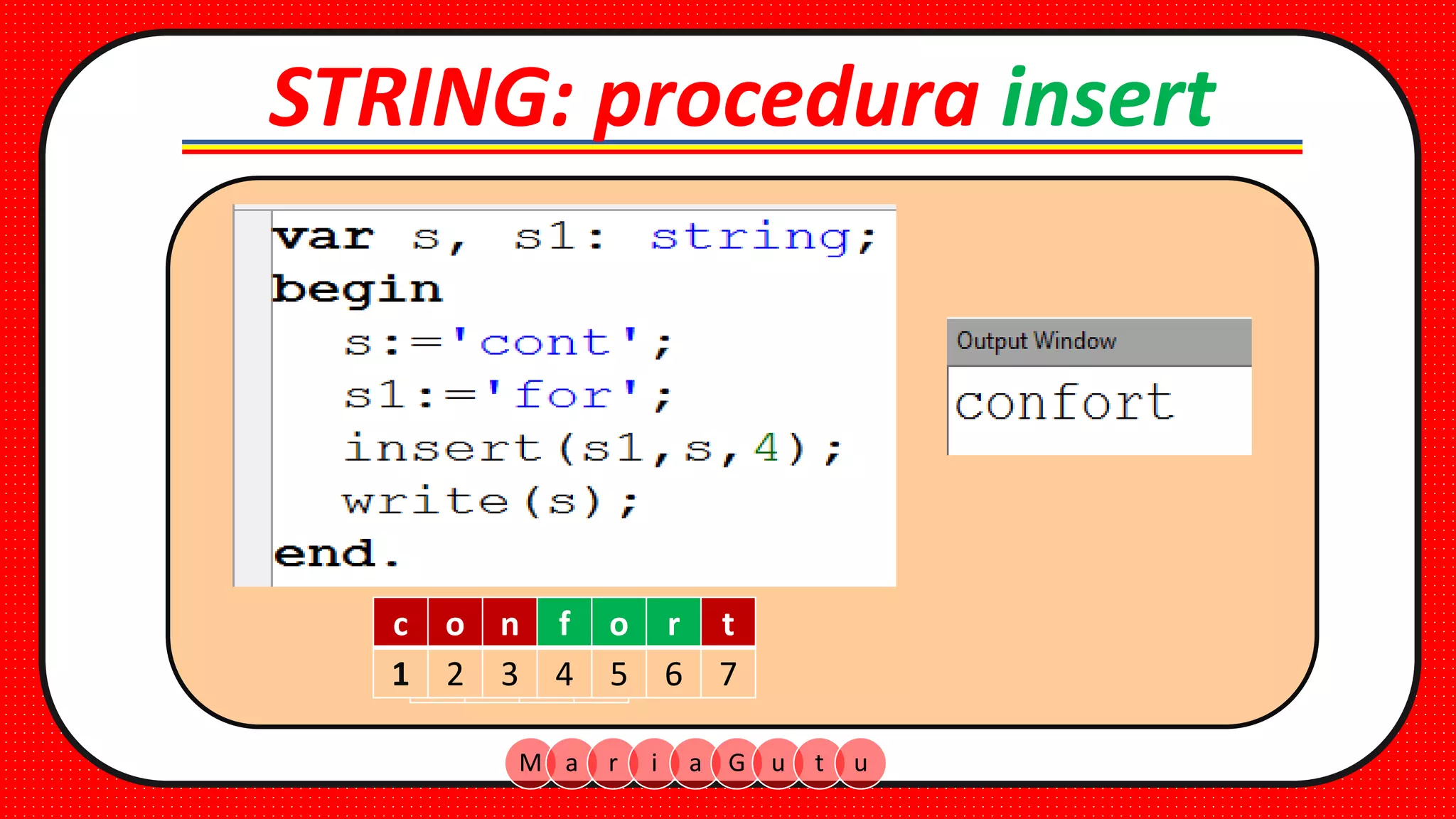 Tip De Date String Pascal Ppt
