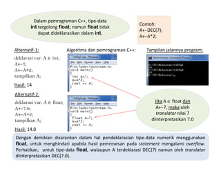 Tipe-Data Dalam C++ Programming-language | PDF