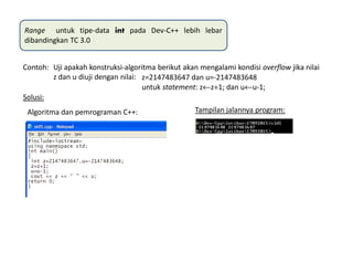 Tipe-Data Dalam C++ Programming-language | PDF