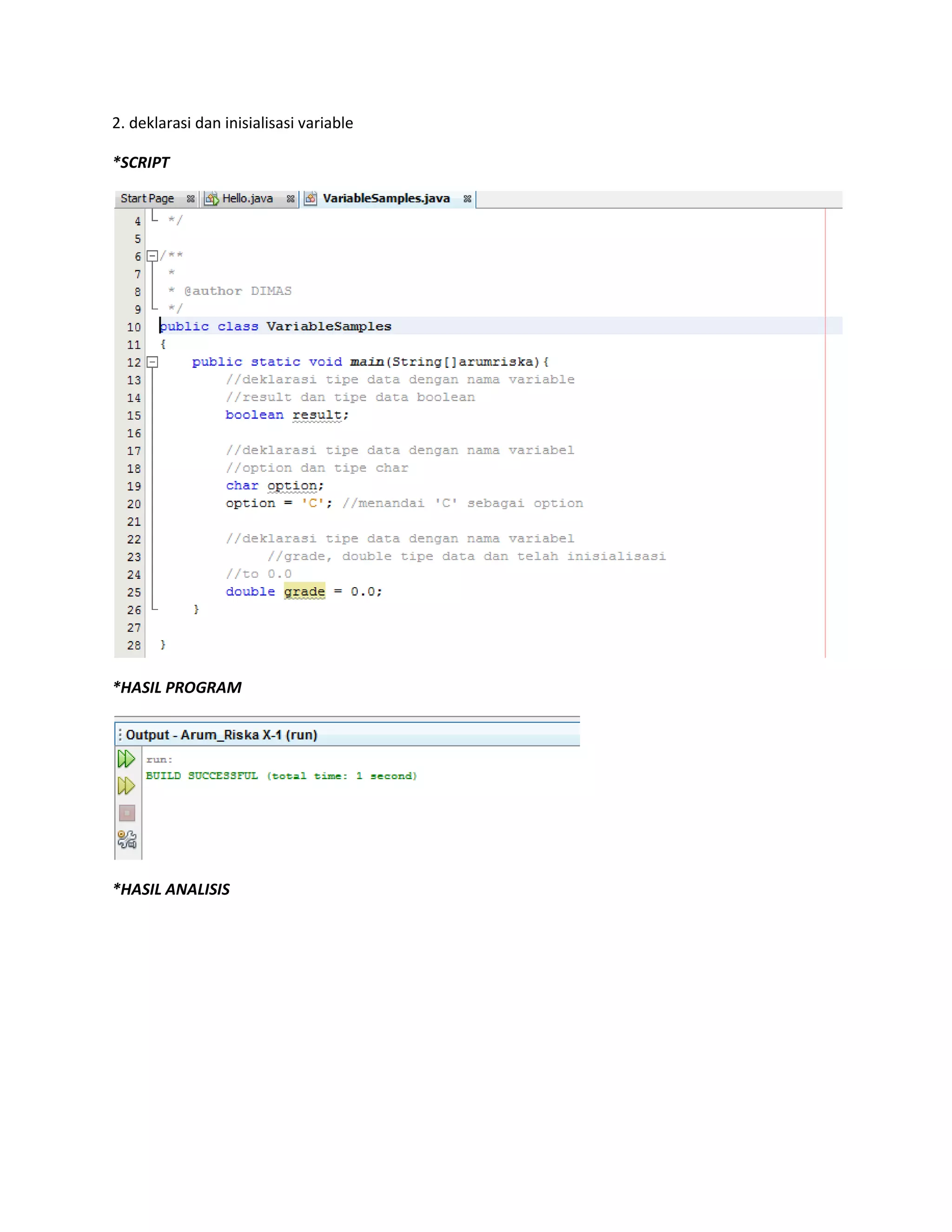 Tipe analisis program | DOCX