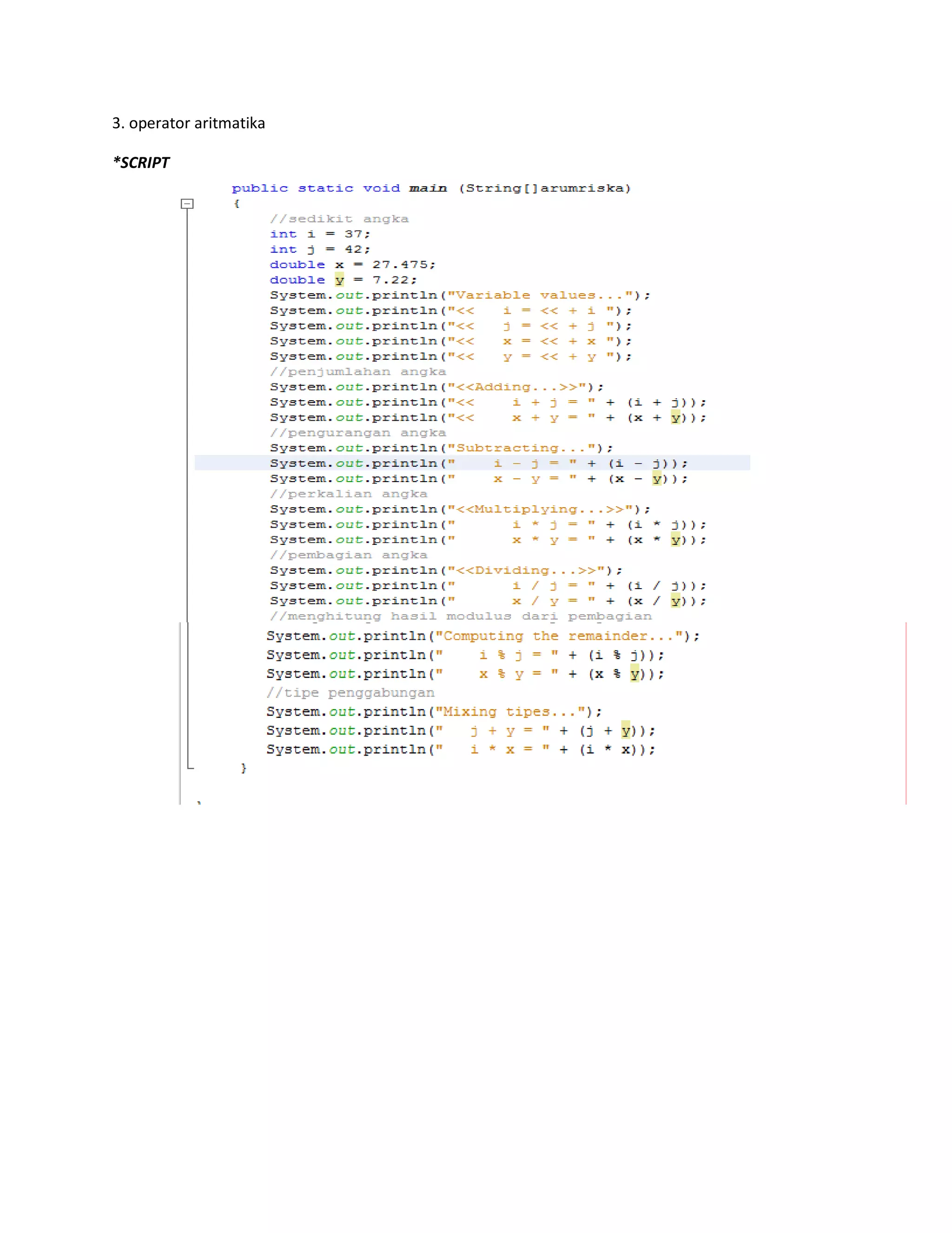 Tipe analisis program | DOCX