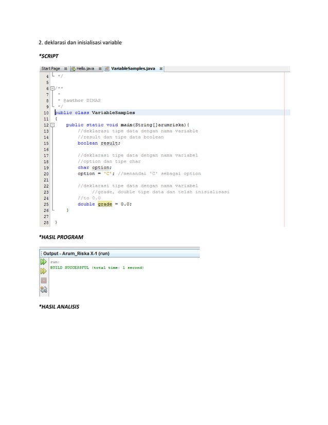 Tipe analisis program | DOCX