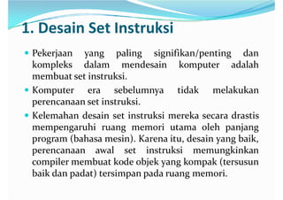 Tipe dan format instruksi 1 | PDF