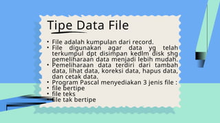 Tipe Data dalam struktur data semester 2 | PPT