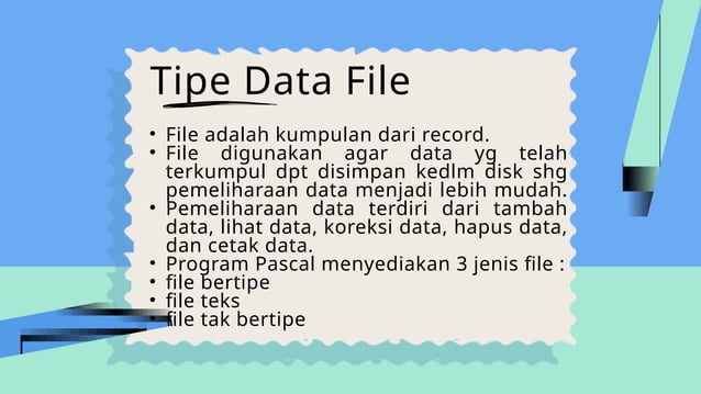 Tipe Data dalam struktur data semester 2 | PPT