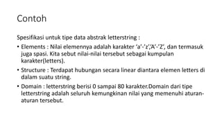 Tipe data abstract | PPTX