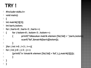 Tipe data dan array | PPT