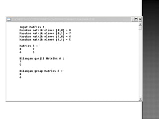Tipe data dan array | PPT