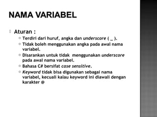 Tipe data dan array | PPT