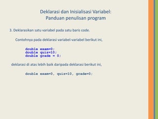 Tipe data dan variabel | PPTX