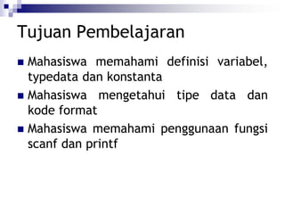 Tipe data dan variabel | PDF