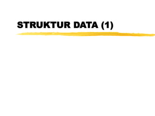 Tipe Data Terstruktur Materi Struktur Data | PPT