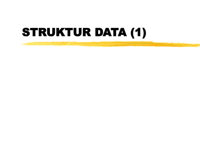 Tipe Data Terstruktur Materi Struktur Data | PPT