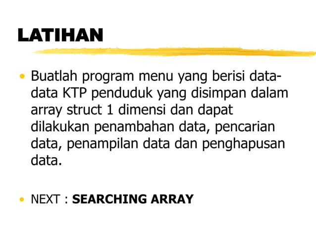 Tipe Data Terstruktur Materi Struktur Data | PPT