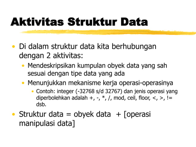 Tipe Data Terstruktur Materi Struktur Data | PPT