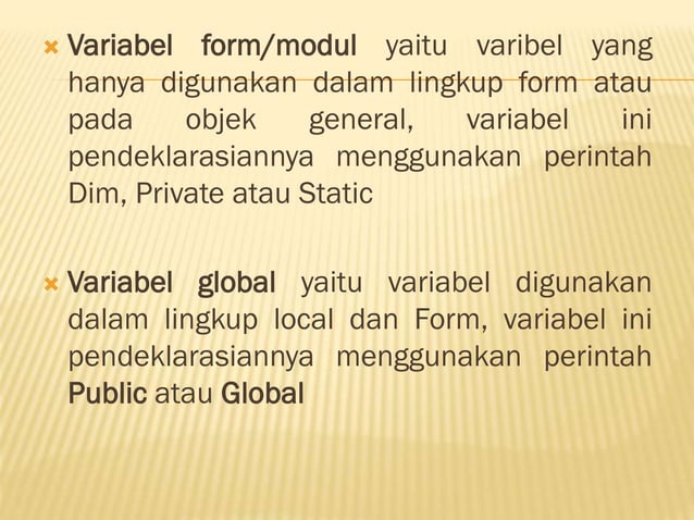 ppt Tipe data,variabel, operator | PPTX