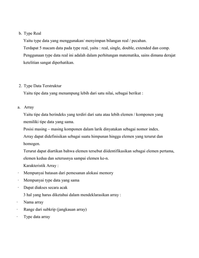 Tipe data,var,konstanta | PDF