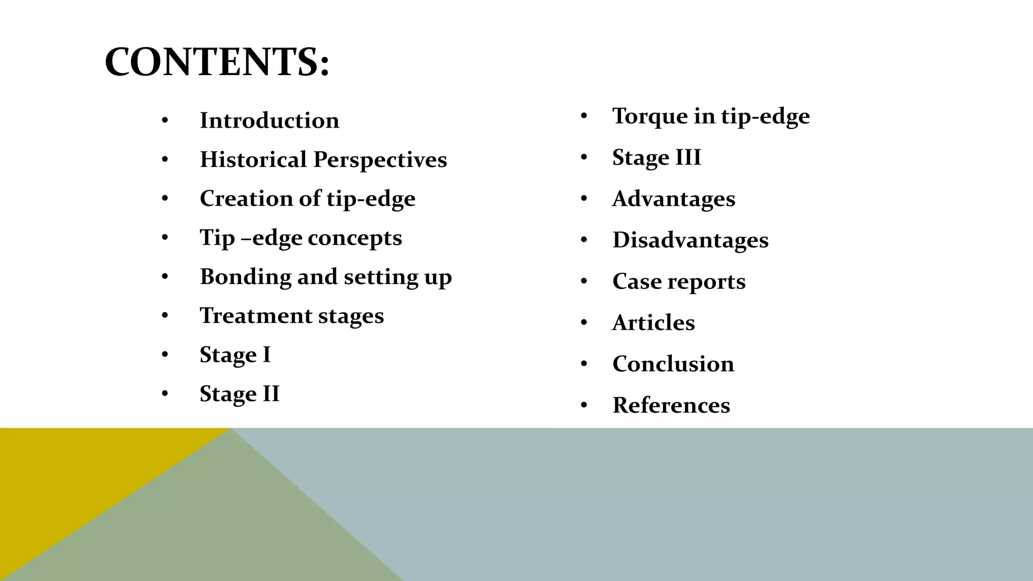 Tip edge mechanics | PPTX