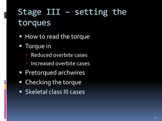 Tip edge orthodontics stage III | PDF