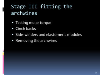Tip edge orthodontics stage III | PDF