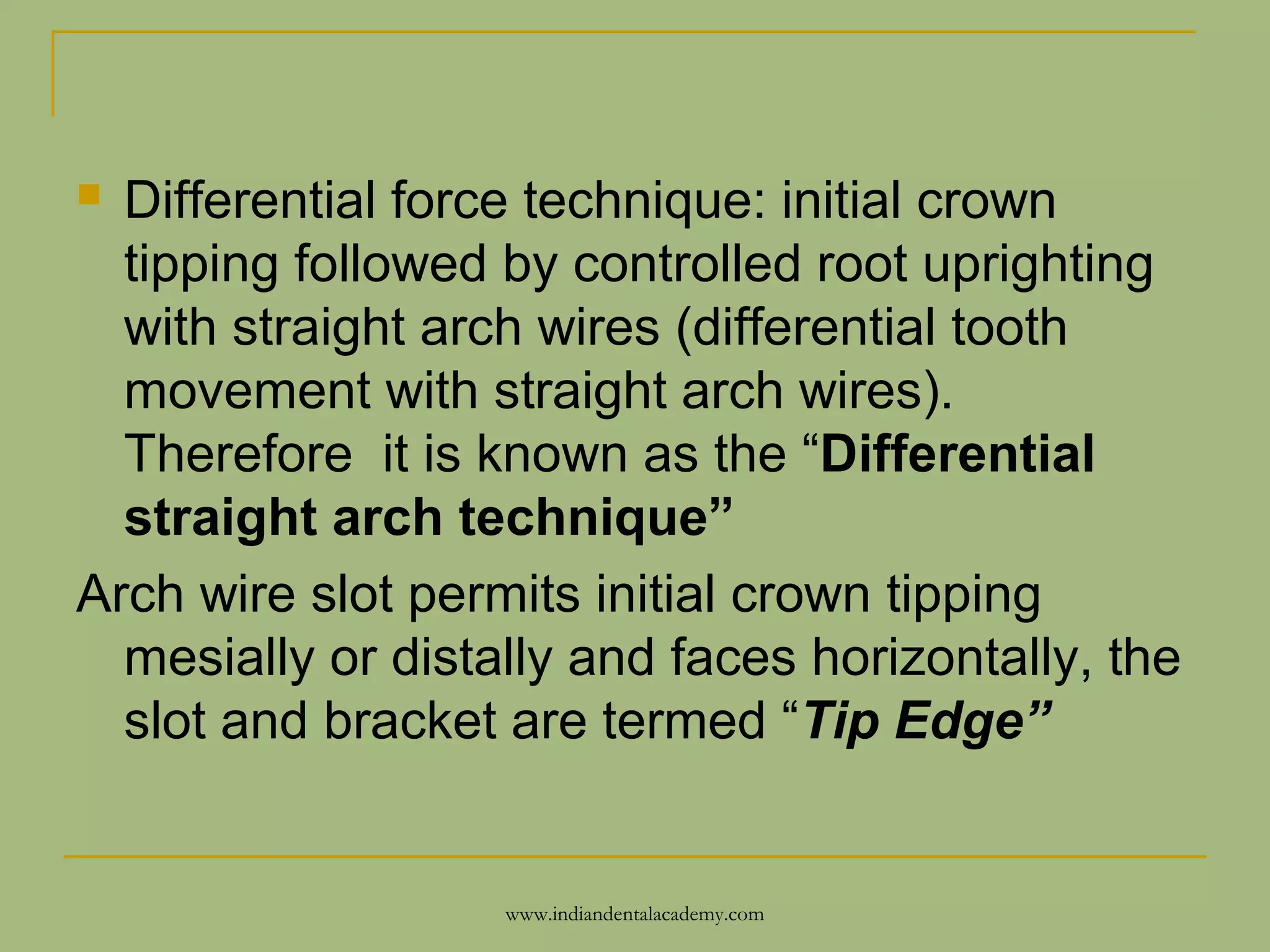 Tip edge technique final | PPT