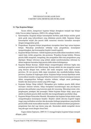 Tipe kegiatan belajar | PDF