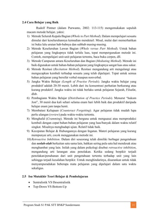 Tipe kegiatan belajar | PDF