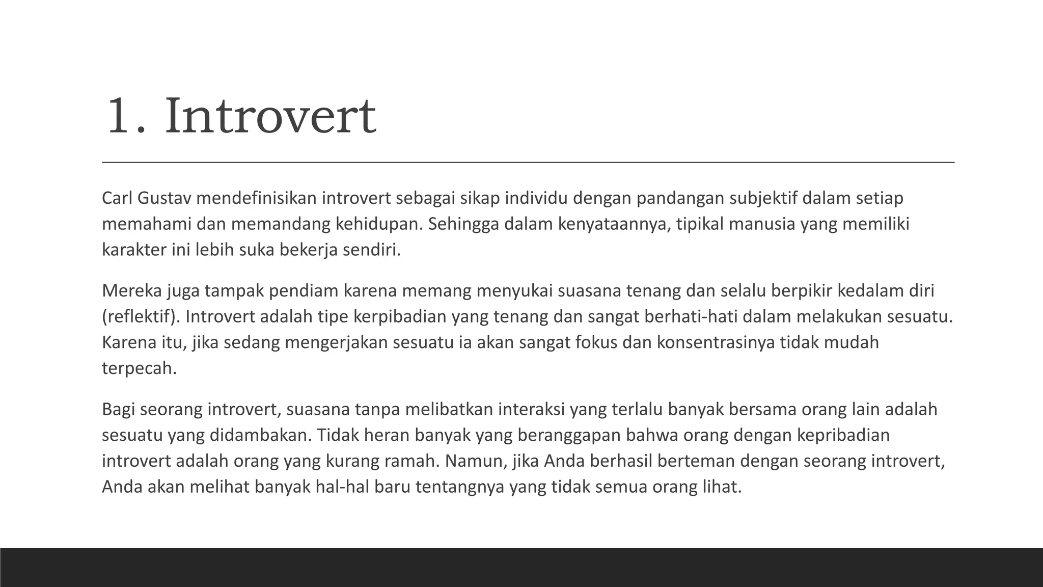 Tipe kepribadian manusia | PPTX