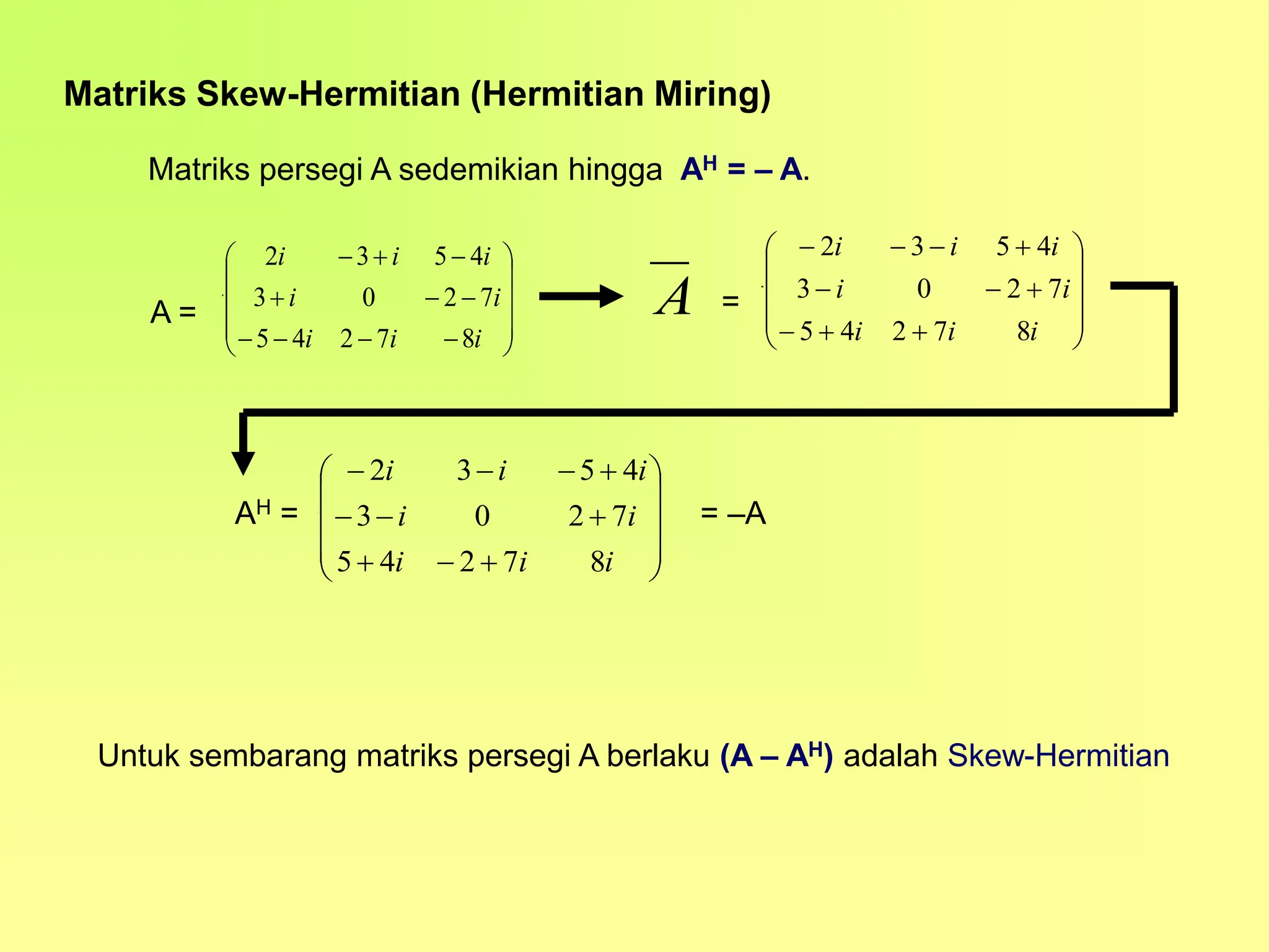 Matriks, jenis matriks dan solusi penyelesaian dari matriks | PPT