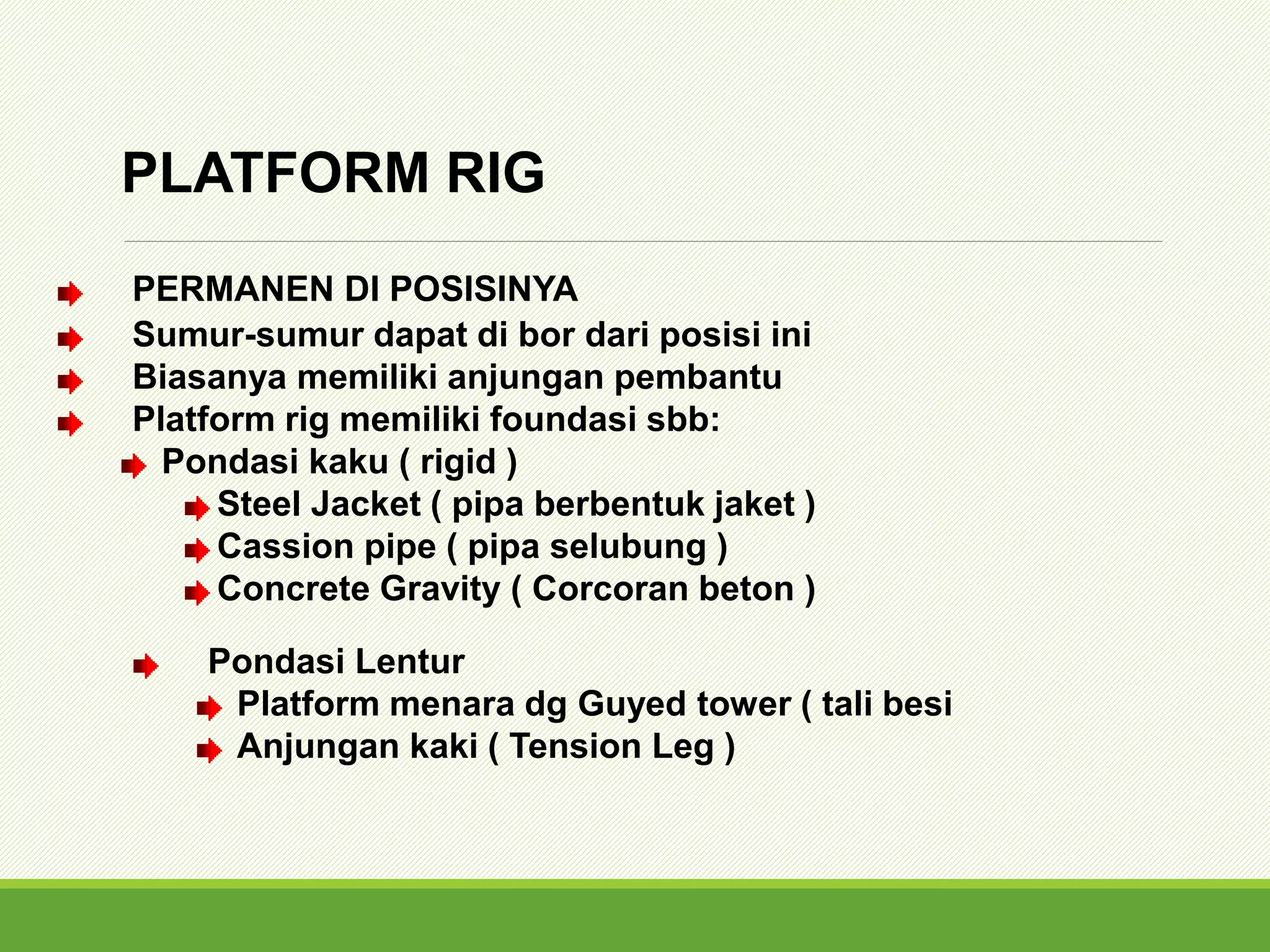 Tipe rig pemboran | PPT