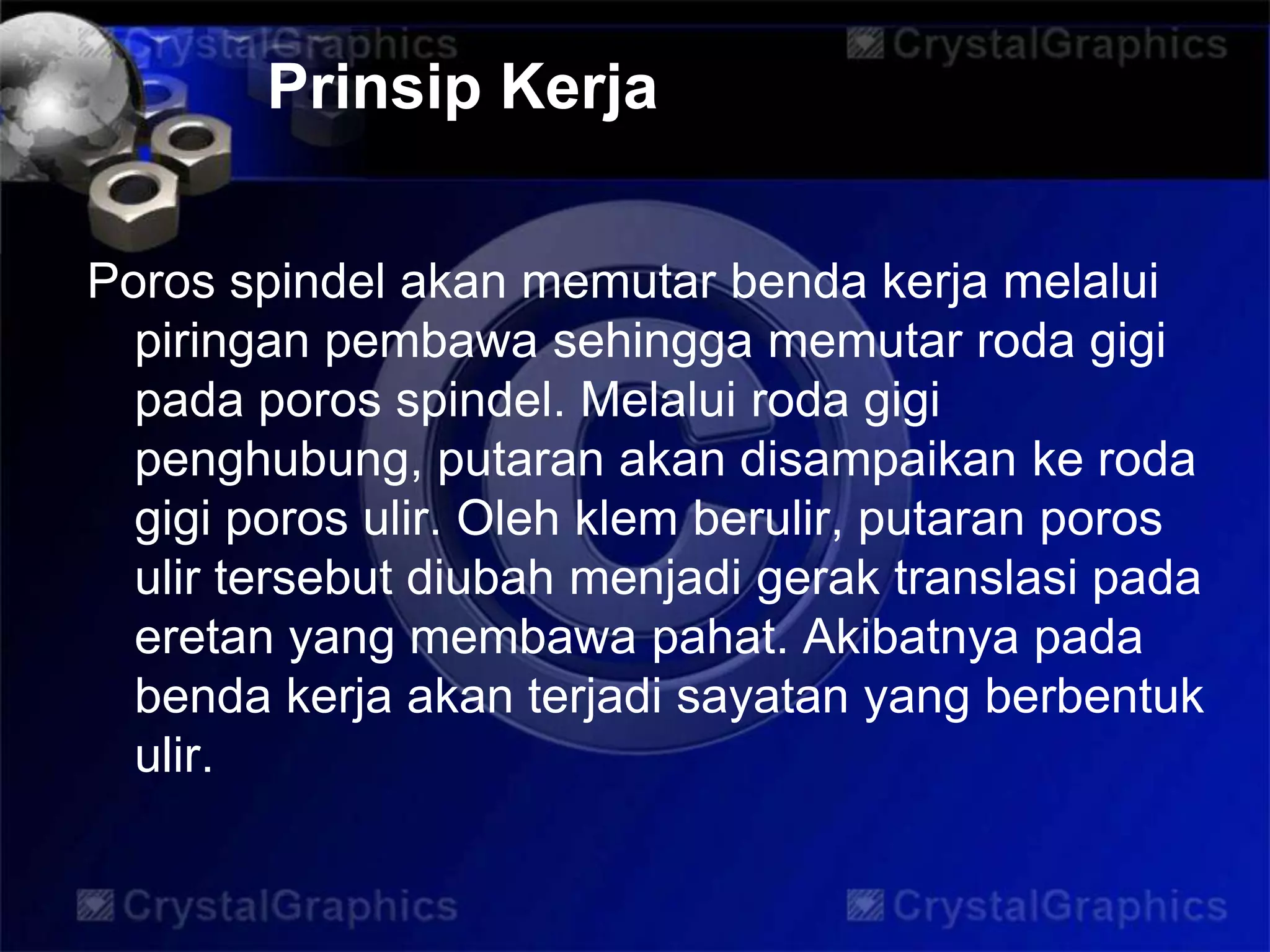 Tipe tipe mesin konvensional | PPTX