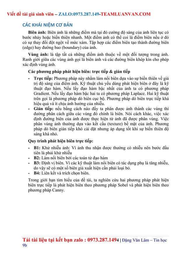 đề tài phát hiện biên theo phương pháp sobel & canny.docx