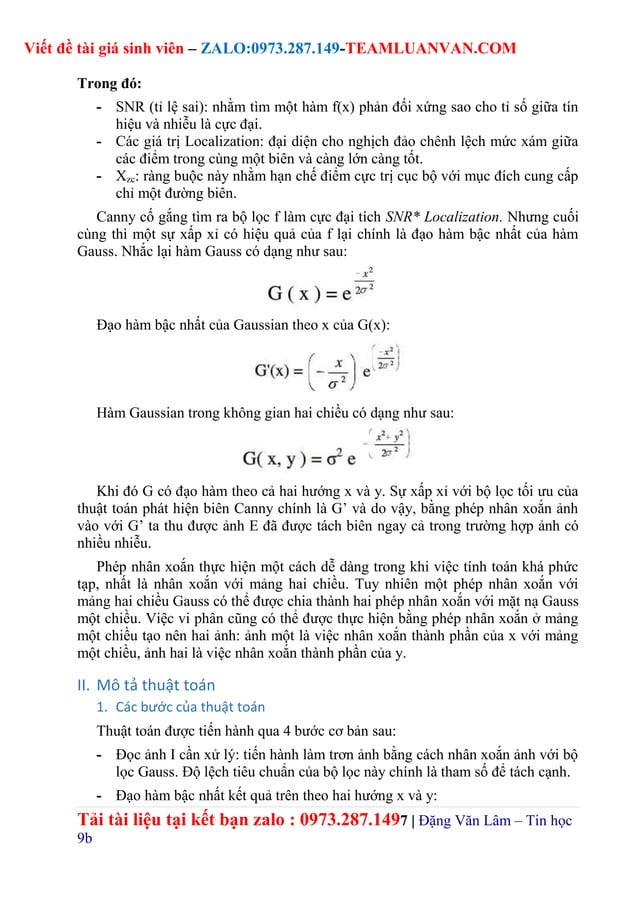 đề tài phát hiện biên theo phương pháp sobel & canny.docx