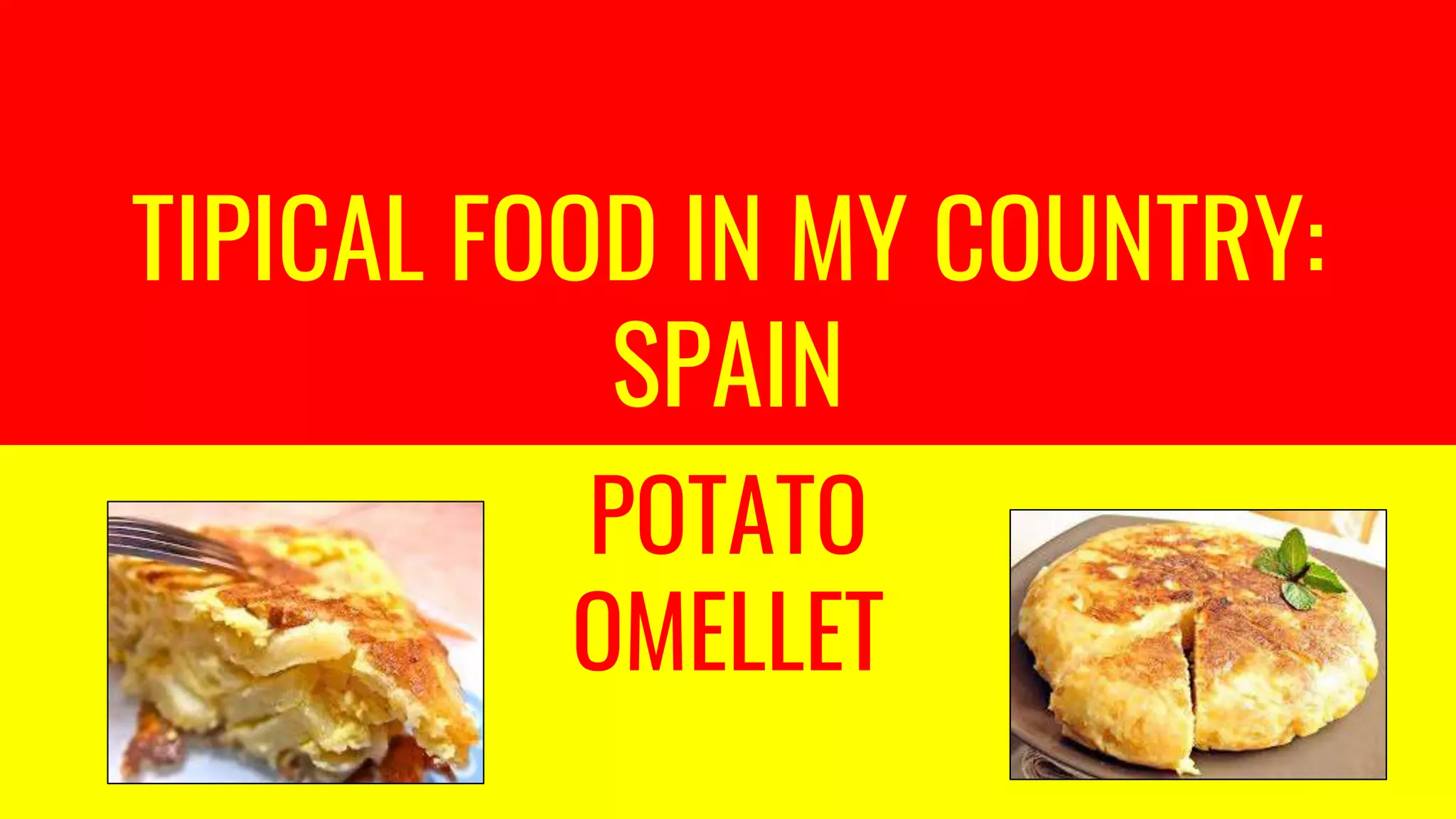 Tipical spanish food | PPTX