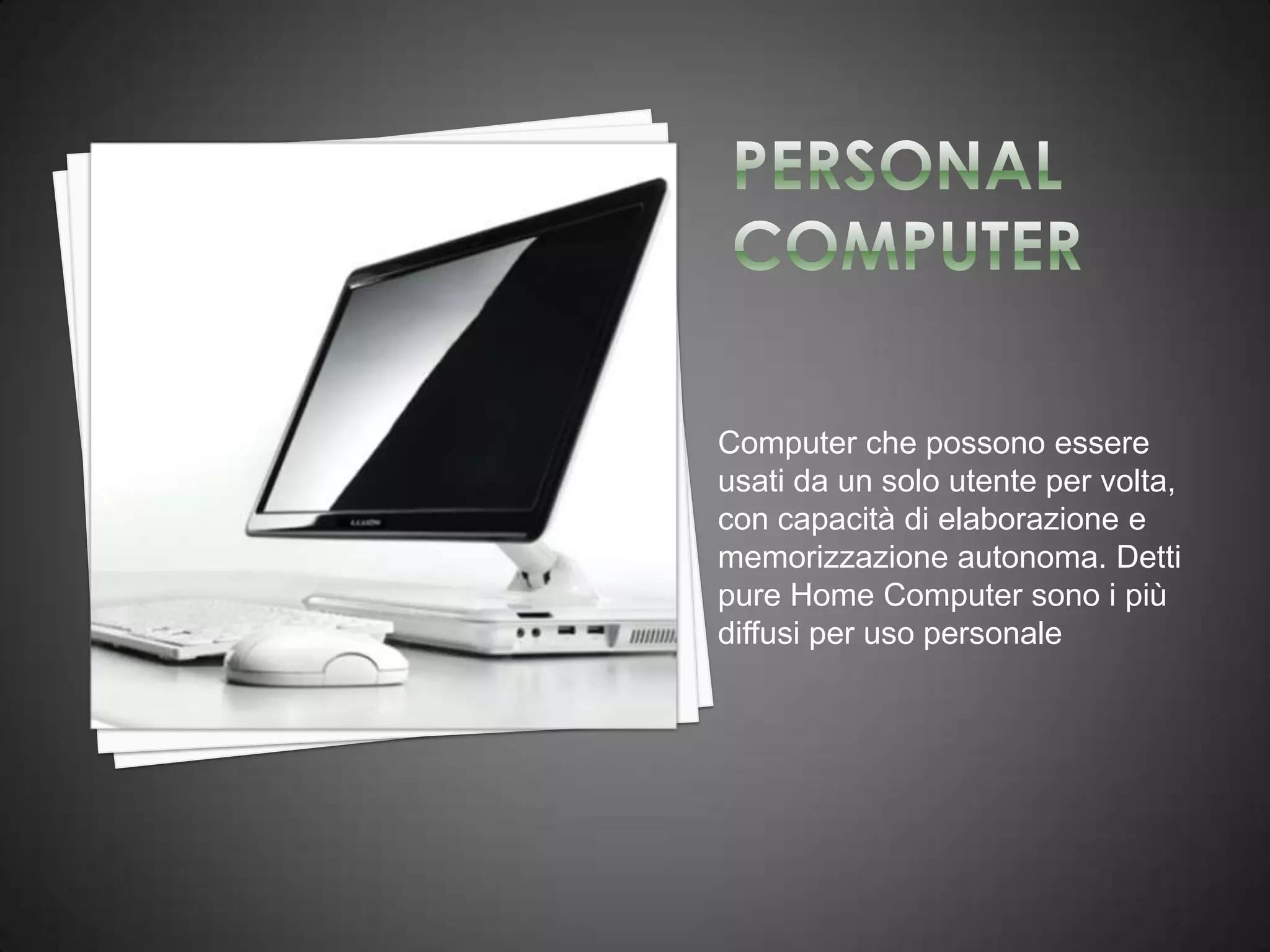 Tipi di computer | PPTX | Laptops | Computing