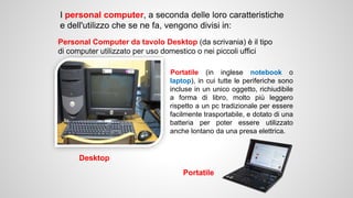 Tipi di computer | PPTX | Laptops | Computing