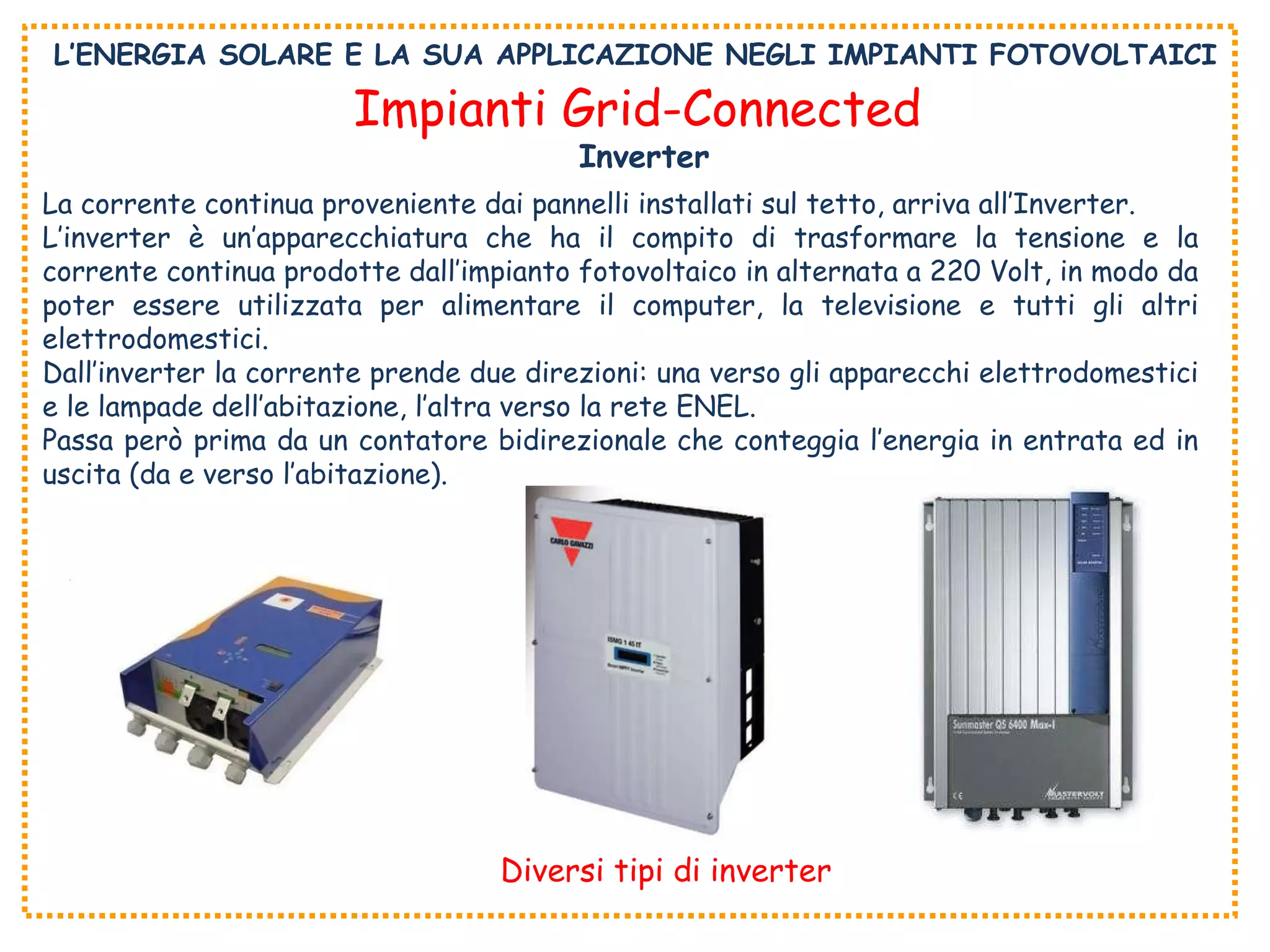 Tipi di impianti fotovoltaici | PPT