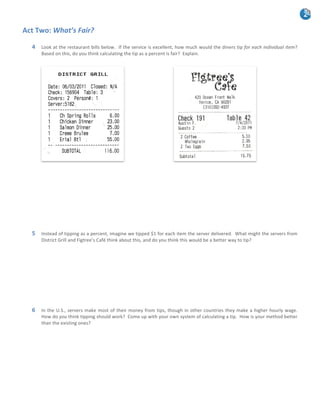 Tip jar student handout[1] | PDF