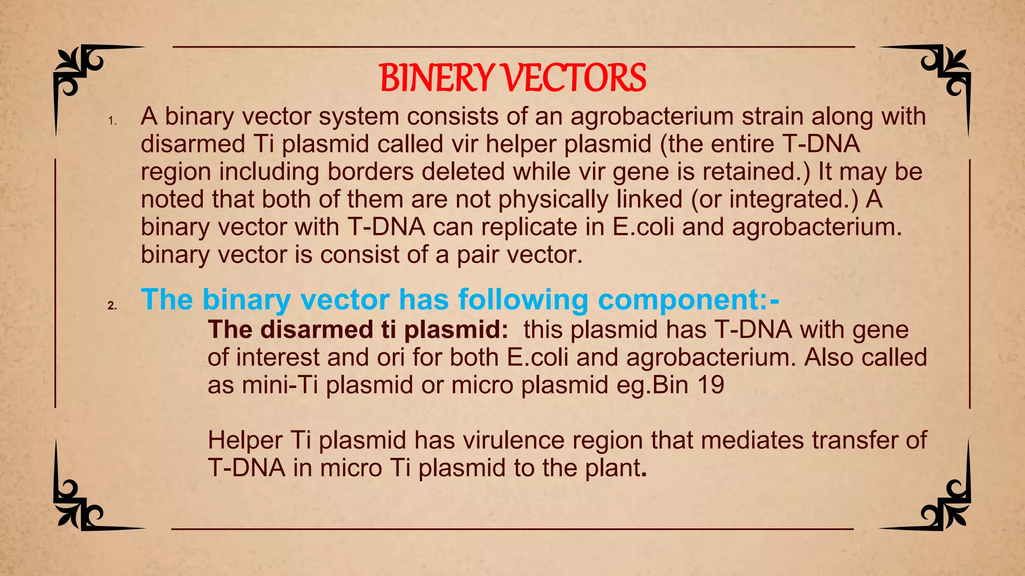 ti plasmid derived vector.pptx