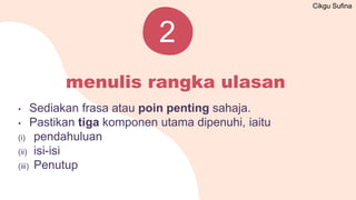Tip Menulis Ulasan PT3 | PPTX