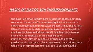 Tipos de base de datos | PPTX