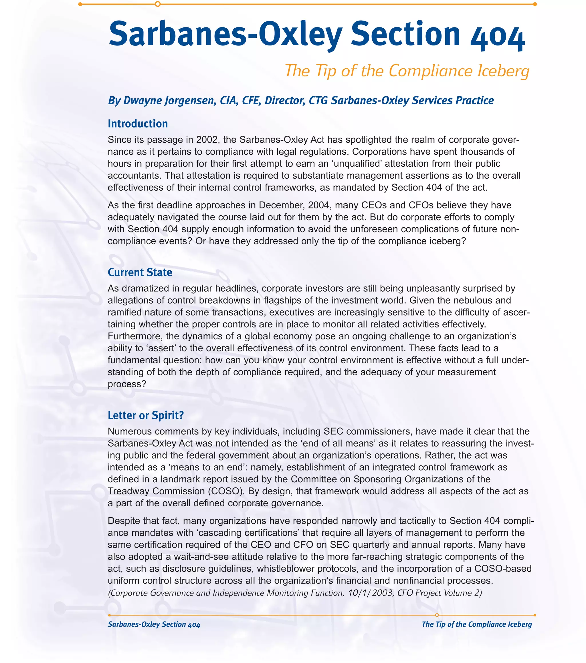 Tip Of The Compliance Iceberg | PDF