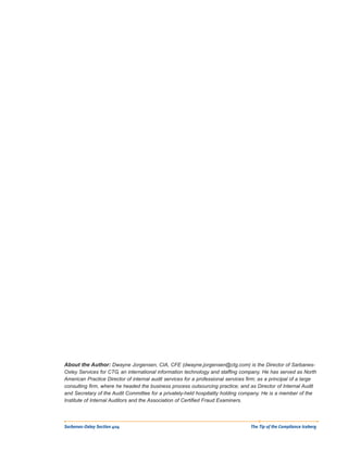 Tip Of The Compliance Iceberg | PDF